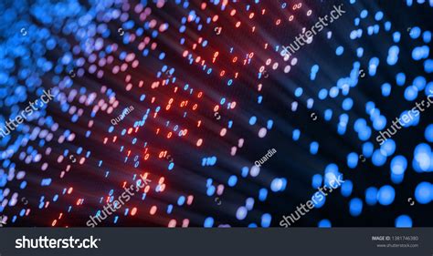 Hacking Red Blue Digital Binary Code 스톡 일러스트 1381746380 Shutterstock