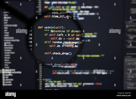 Real Python Code Developing Screen Programing Workflow Abstract Algorithm Concept Lines Of