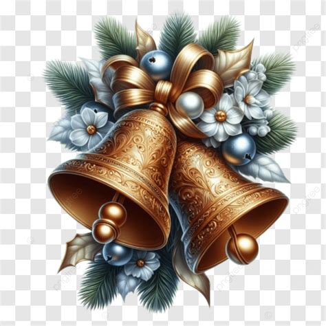 빨간 리본 격리 된 흰색 배경으로 크리스마스 종소리 크리스마스 종 빨간 리본 Png 일러스트 및 이미지 에 대한 무료 다운로드 Pngtree