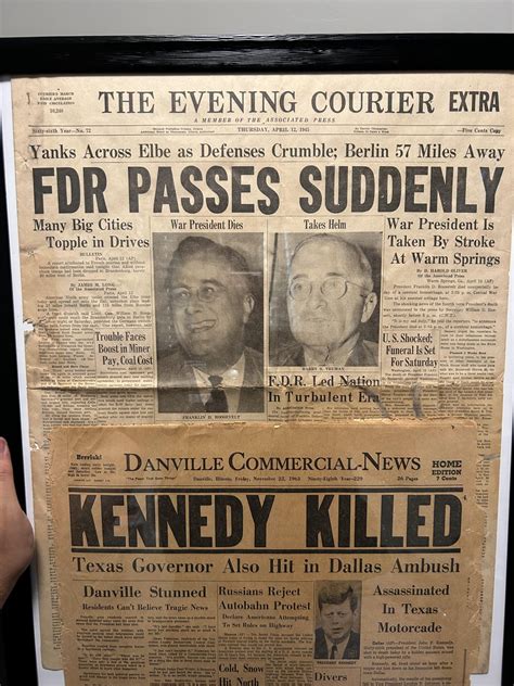 Newspaper After Fdr Passes R Ww2