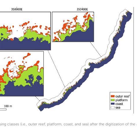 Classification Of Reef Width Based On The Reef Area Occupied In The
