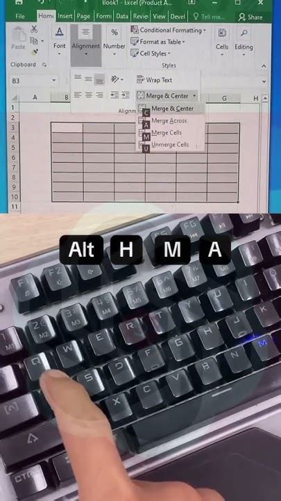 Keyboard ⌨️ Shortcut For Merge Rows In One Column In Excel Excel
