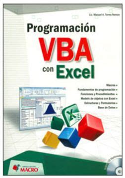Libro Programacion VBA Con Excel Edicion 2012 De Torres Manuel Buscalibre