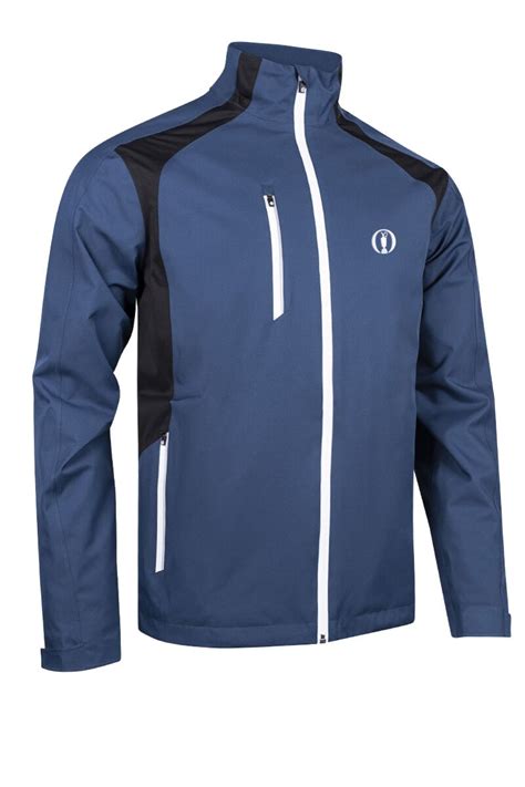 The Open Mens Panelled Waterproof Golf Jacket