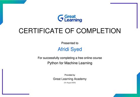 Completed Python Machine Learning Course Afridi Syed Posted On The Topic Linkedin