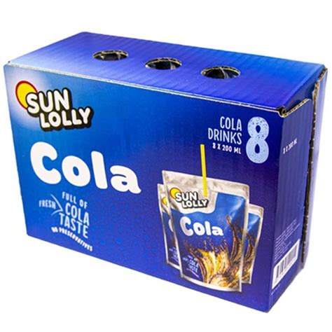 Sun Lolly Cola Drinks 8 Pack