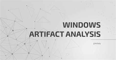 Windows Artifacts Rblueteamsec