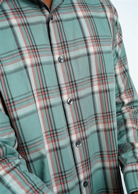 Signature Mens Casual Slim Fit Check Long Sleeve Shirt Signature