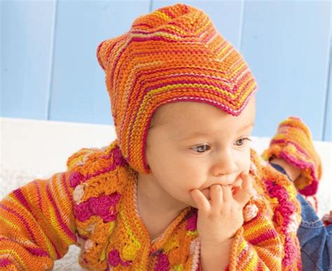 Шапочка с зигзагообразным узором Вязание шляп Идеи для вязания Шапочка