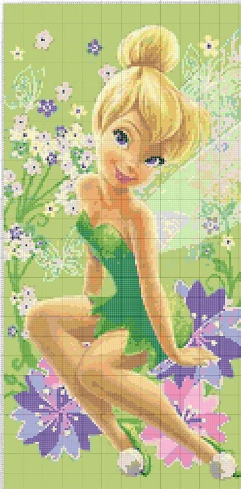 Tinkerbell Princess 813 Modern Cross Stitch Pattern Counted Cross Stitch Chart Pdf Format