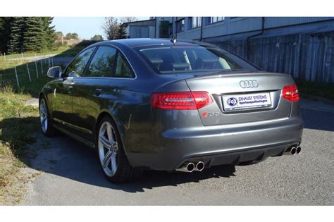 Audi RS6 4F C6 Limo, Avant FOX Sportauspuff re/li 2x80mm rund ...