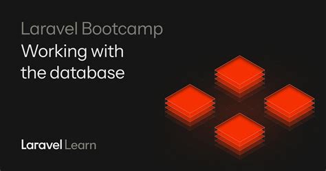 Working With The Database Laravel The Php Framework For Web Artisans