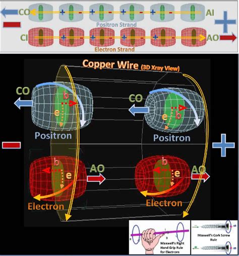 Electric Current Electron And Positron Movement Download Scientific