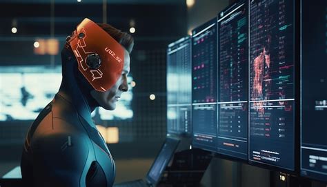 Premium Ai Image Automation Data Analytic With Robot And Digital Visualization For Big Data