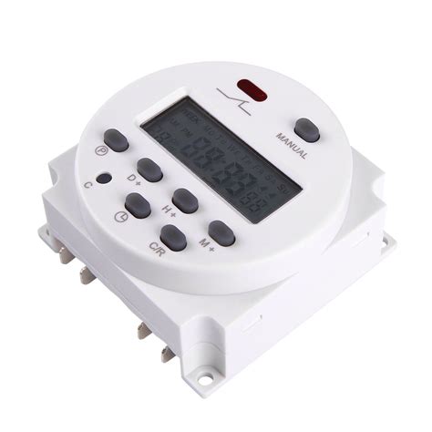 12 volt 16 amp lcd display programmable timer relay switch for light