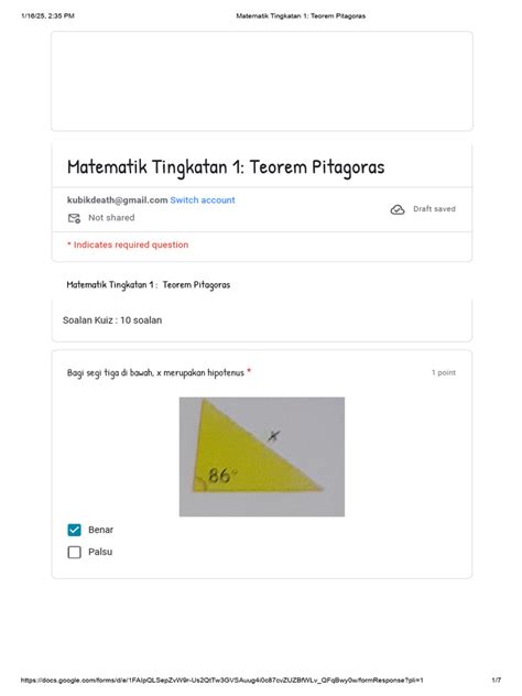 Matematik Tingkatan 1 Teorem Pitagoras Pdf