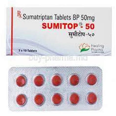 Sumatriptan 50 Mg Tablets At ₹ 64stripe Imitrex Tablet In Nagpur