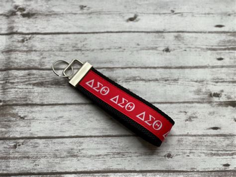 Greek Letter Key Fobdelta Sigma Theta Key Fobsorority Key Fobcollege