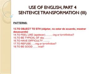 FCE USE OF ENGLISH PART 4 LEXICAL PHRASES III PPT