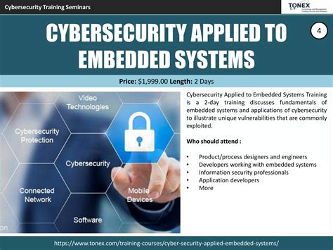 Cybersecurity Training Seminars 44 Courses Tonex Training Pptx