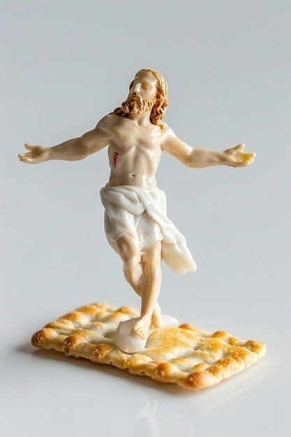 Premium Photo Jesus Christ Standing On A Single Saltine Cracker