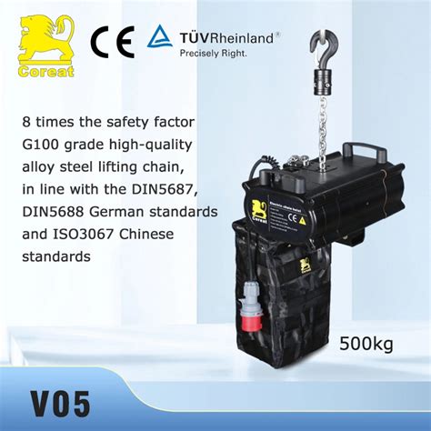 Electric Stage Motor Mode Stage Hoist Controller Lifting 500kg Electric Chain Hoist China