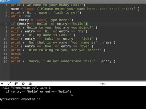 Solved Fix Line 6 ﻿i Keep Getting Invalid Syntax File