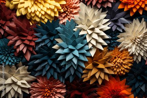 Captivating Abstract Art Showing A Dynamic Pattern Of 2d Shapes Creating An Optical Illusion Of