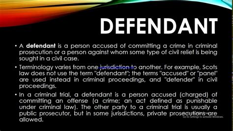 Plaintiff And Defendant