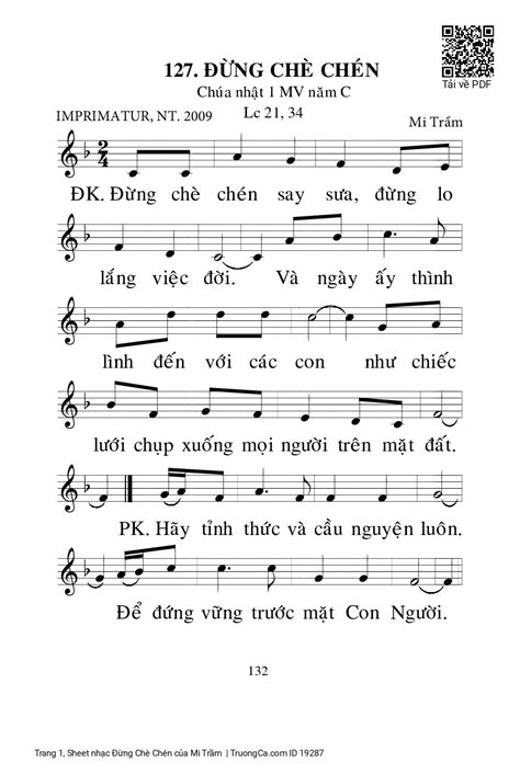 [sheet] Đừng Chè Chén Say Sưa đừng Lo Lắng Việc đời Pdf Tải Về Sheet