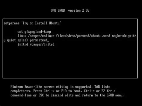 Ubuntu Cheat Codes Startup Parameters Kernel Boot