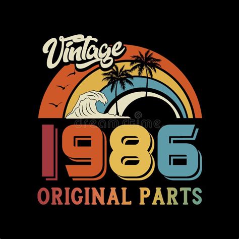 1986 Vintage Stock Illustrations 184 1986 Vintage Stock Illustrations