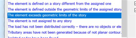 The Element Exceeds Geometric Limit Of The Story Appears While Model Calculation In Robot