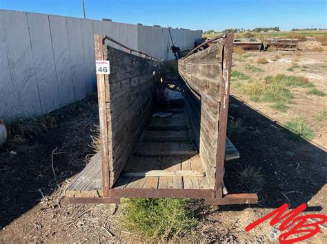 Wooden Sheep Loading Chute Musser Bros Inc