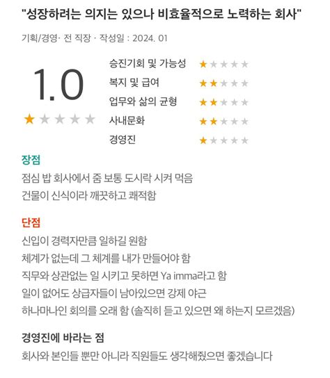 현실갤에 지금 다니는 직장 잡플 어떤지 물어봄 오덕양성소 에펨코리아