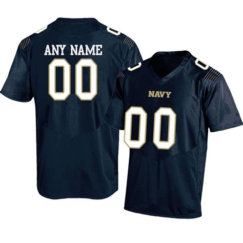Mens Navy Navy Midshipmen Custom Jersey
