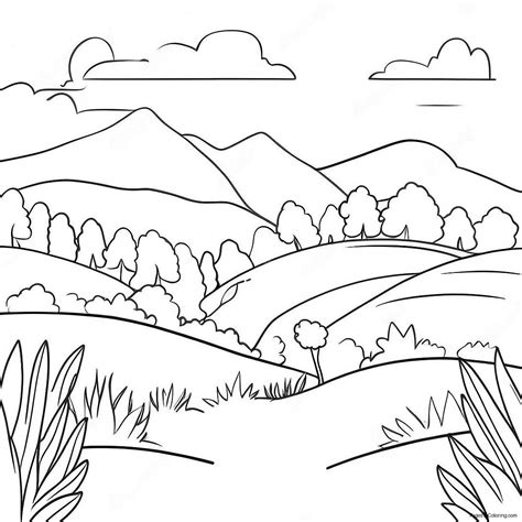 Heartland Landscape Coloring Page 56322 45361