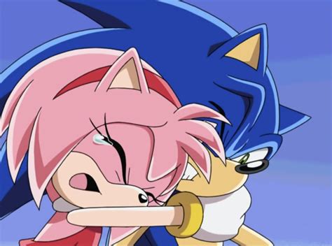 Sonic X Sonic And Amy Hugging
