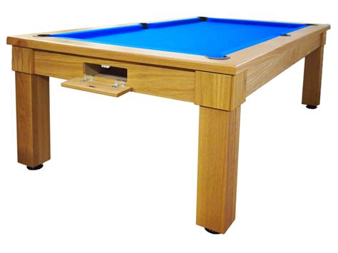 6ft 7ft And 8ft Slate Bed Custom Colour Oak Pool Dining Table For Sale Handmade Delivery