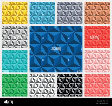 Triangle Pattern Set Stock Vector Image Art Alamy