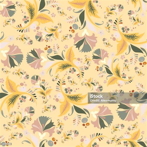 Seamless Repeating Floral Patternvector Stock Illustration Download Image Now Abstract Art