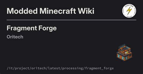 Fragment Forge Oritech