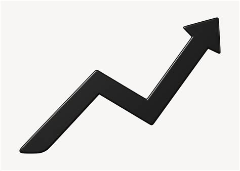 Black 3d Arrow Shape Graphic Premium Psd Rawpixel