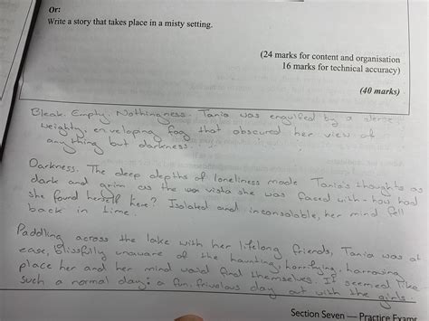 English Language Creative Writing R Gcse