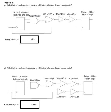 Solved Problem A What Is The Maximum Frequency At Which Chegg