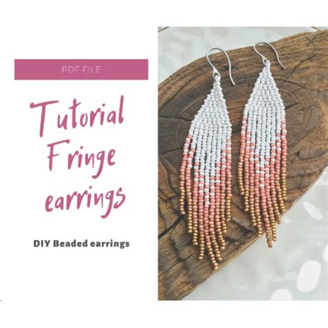 Tutorial Beaded Fringe Earrings Diy Seed Bead Earrings E Inspire