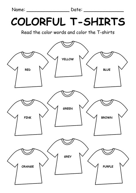 Preschool Worksheets Colors 11 Free Pdf Printables Printablee