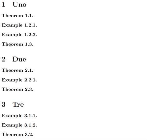 Theorem Example Numbering In LaTeX TeX LaTeX Stack Exchange