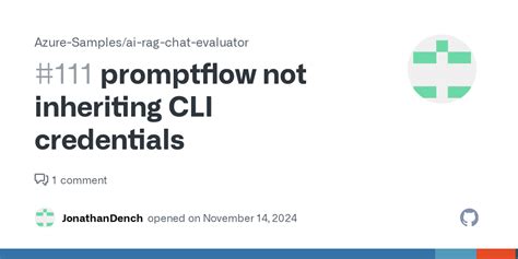 Promptflow Not Inheriting Cli Credentials · Issue 111 · Azure Samplesai Rag Chat Evaluator