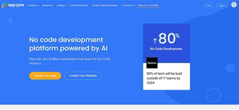 Appy Pie AI Powered No Code App Website Builder Platform